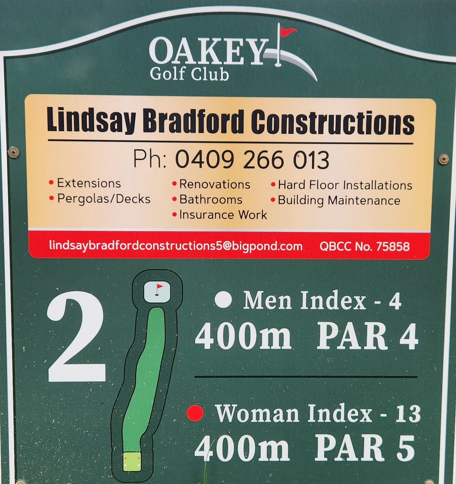 Oakey Golf Club Course